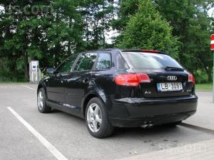 Black Audi A3 2008 in Valmiera, with an engine capacity of 1.90 L and mileage of 345 thousand km for 3000 €, photo 4 on AUTOMOTO.COM.LV