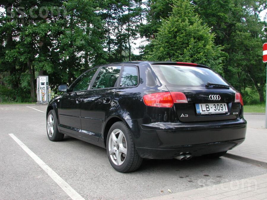 Black Audi A3 2008 in Valmiera, with an engine capacity of 1.90 L and mileage of 345 thousand km for 3000 €, photo 4 on AUTOMOTO.COM.LV