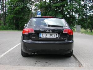 Black Audi A3 2008 in Valmiera, with an engine capacity of 1.90 L and mileage of 345 thousand km for 3000 €, photo 5 on AUTOMOTO.COM.LV