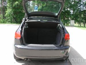 Black Audi A3 2008 in Valmiera, with an engine capacity of 1.90 L and mileage of 345 thousand km for 3000 €, photo 6 on AUTOMOTO.COM.LV