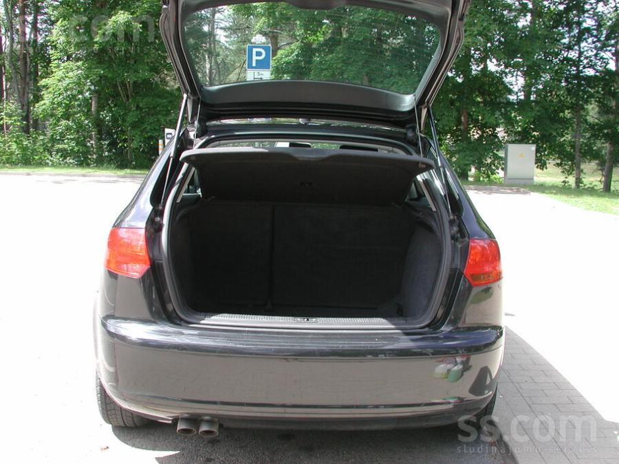 Black Audi A3 2008 in Valmiera, with an engine capacity of 1.90 L and mileage of 345 thousand km for 3000 €, photo 6 on AUTOMOTO.COM.LV