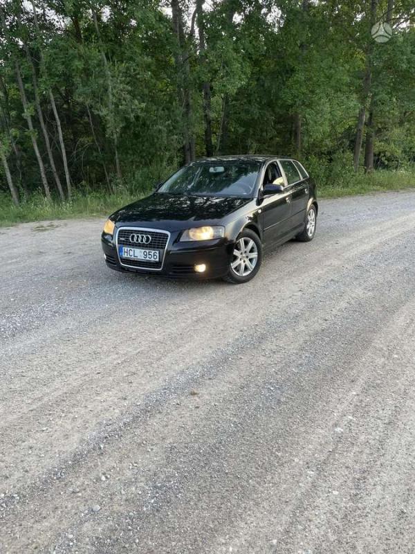 Black Audi A3 2008 in Taurage, with an engine capacity of 1.97 L and mileage of 308 thousand km for 2499 €, photo 1 on AUTOMOTO.COM.LV