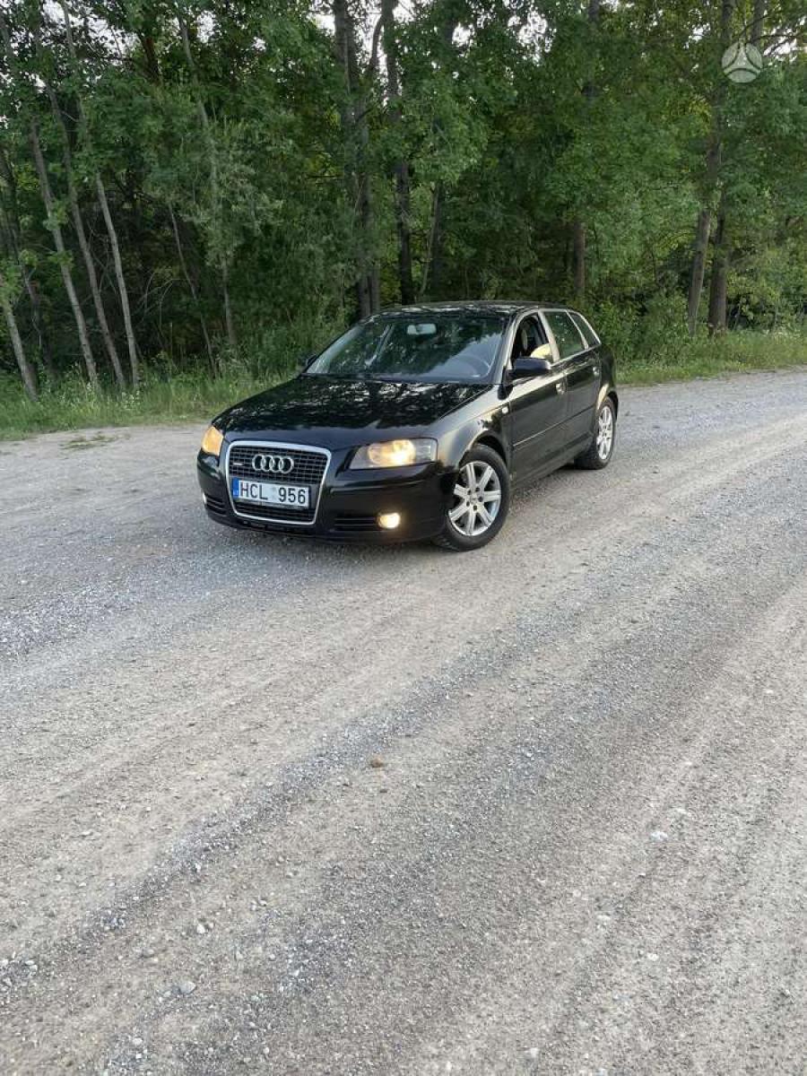 Black Audi A3 2008 in Taurage, with an engine capacity of 1.97 L and mileage of 308 thousand km for 2499 €, photo 1 on AUTOMOTO.COM.LV