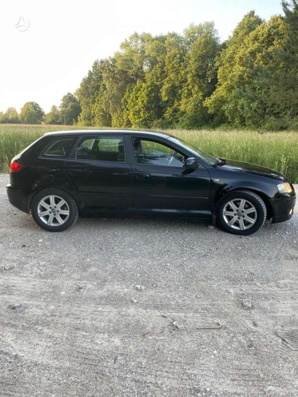 Black Audi A3 2008 in Taurage, with an engine capacity of 1.97 L and mileage of 308 thousand km for 2499 €, photo 6 on AUTOMOTO.COM.LV