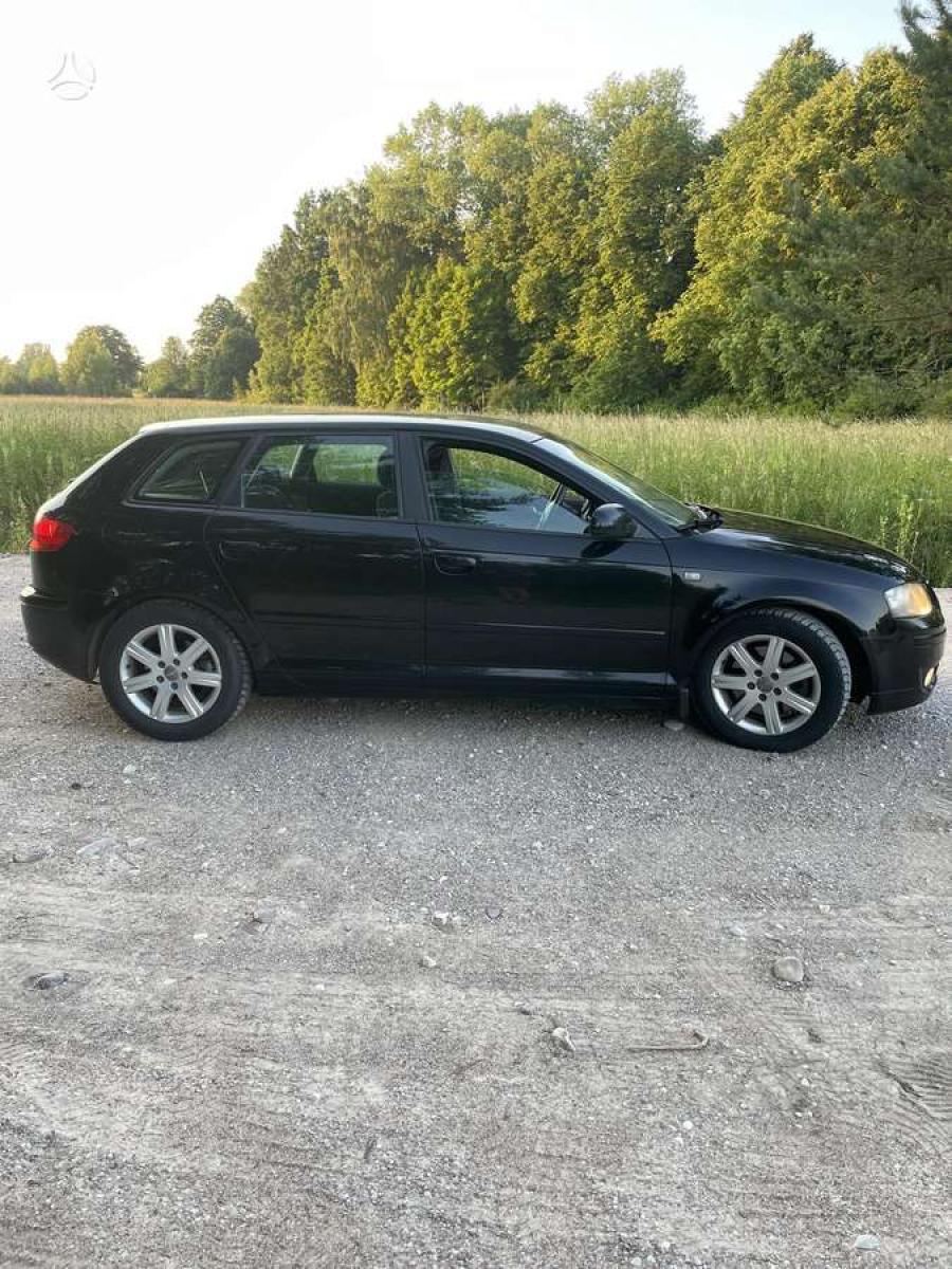 Black Audi A3 2008 in Taurage, with an engine capacity of 1.97 L and mileage of 308 thousand km for 2499 €, photo 7 on AUTOMOTO.COM.LV