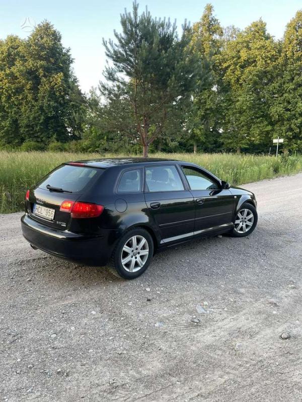 Black Audi A3 2008 in Taurage, with an engine capacity of 1.97 L and mileage of 308 thousand km for 2499 €, photo 7 on AUTOMOTO.COM.LV