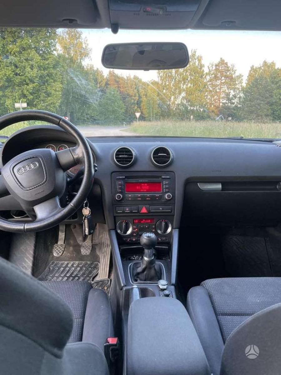Black Audi A3 2008 in Taurage, with an engine capacity of 1.97 L and mileage of 308 thousand km for 2499 €, photo 15 on AUTOMOTO.COM.LV
