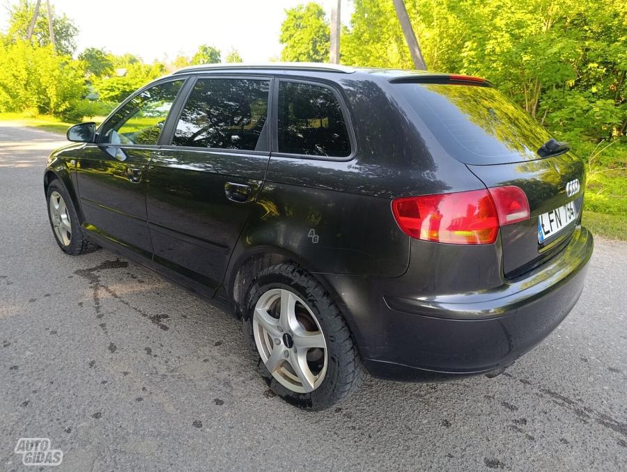 Black Audi A3 2008 in Panevezys, with an engine capacity of 1.90 L and mileage of 340 thousand km for 2450 €, photo 6 on AUTOMOTO.COM.LV