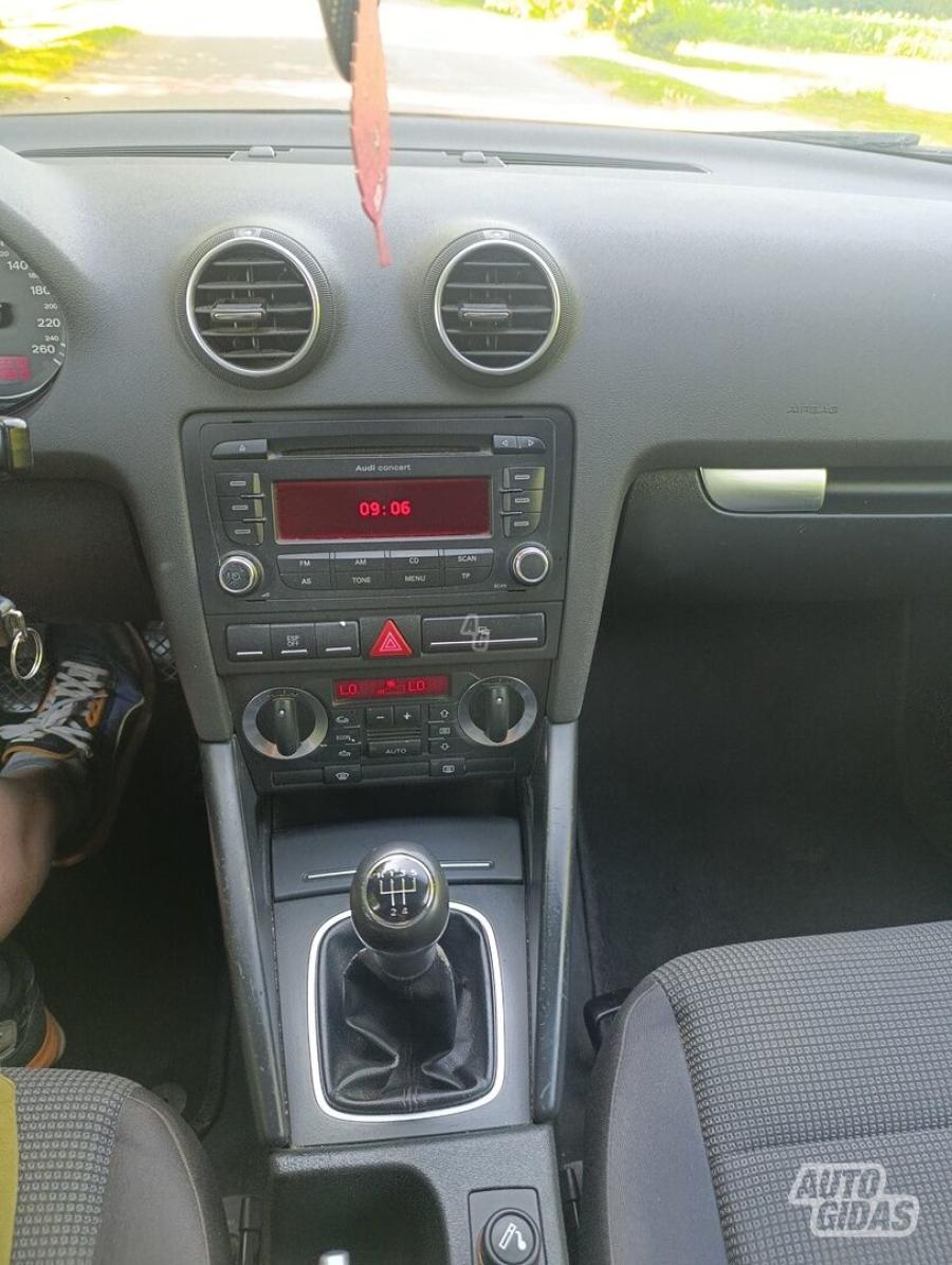 Black Audi A3 2008 in Panevezys, with an engine capacity of 1.90 L and mileage of 340 thousand km for 2450 €, photo 14 on AUTOMOTO.COM.LV