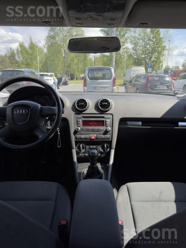 Black Audi A3 2008 in Riga, with an engine capacity of 1.80 L and mileage of 290 thousand km for 2950 €, photo 7 on AUTOMOTO.COM.LV