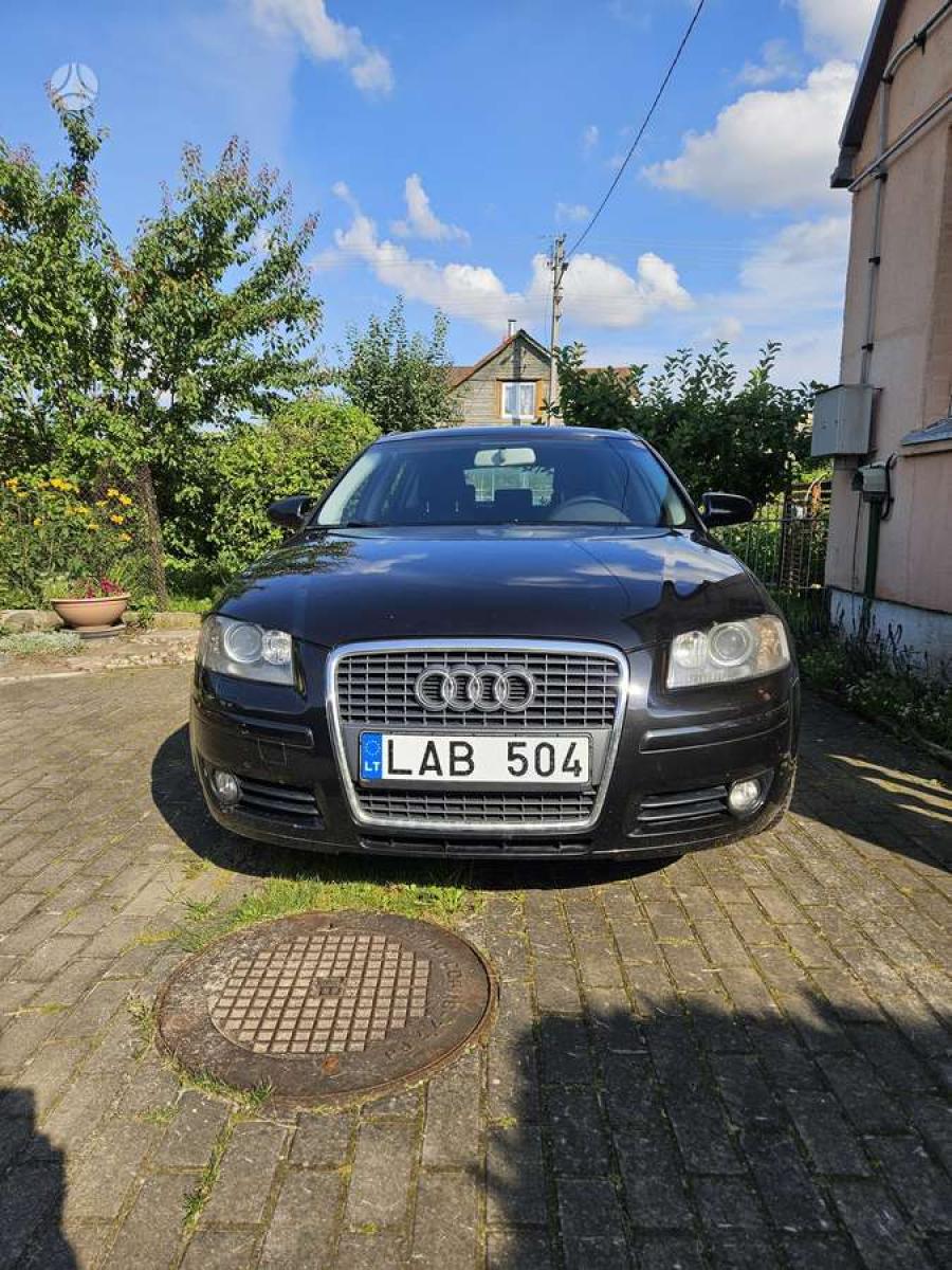 Melns Audi A3 2008 Kauņa, ar dzinēja tilpumu 1.90 L un nobraukumu 265 tūkst. km par 2500 €, foto 1 vietnē AUTOMOTO.COM.LV