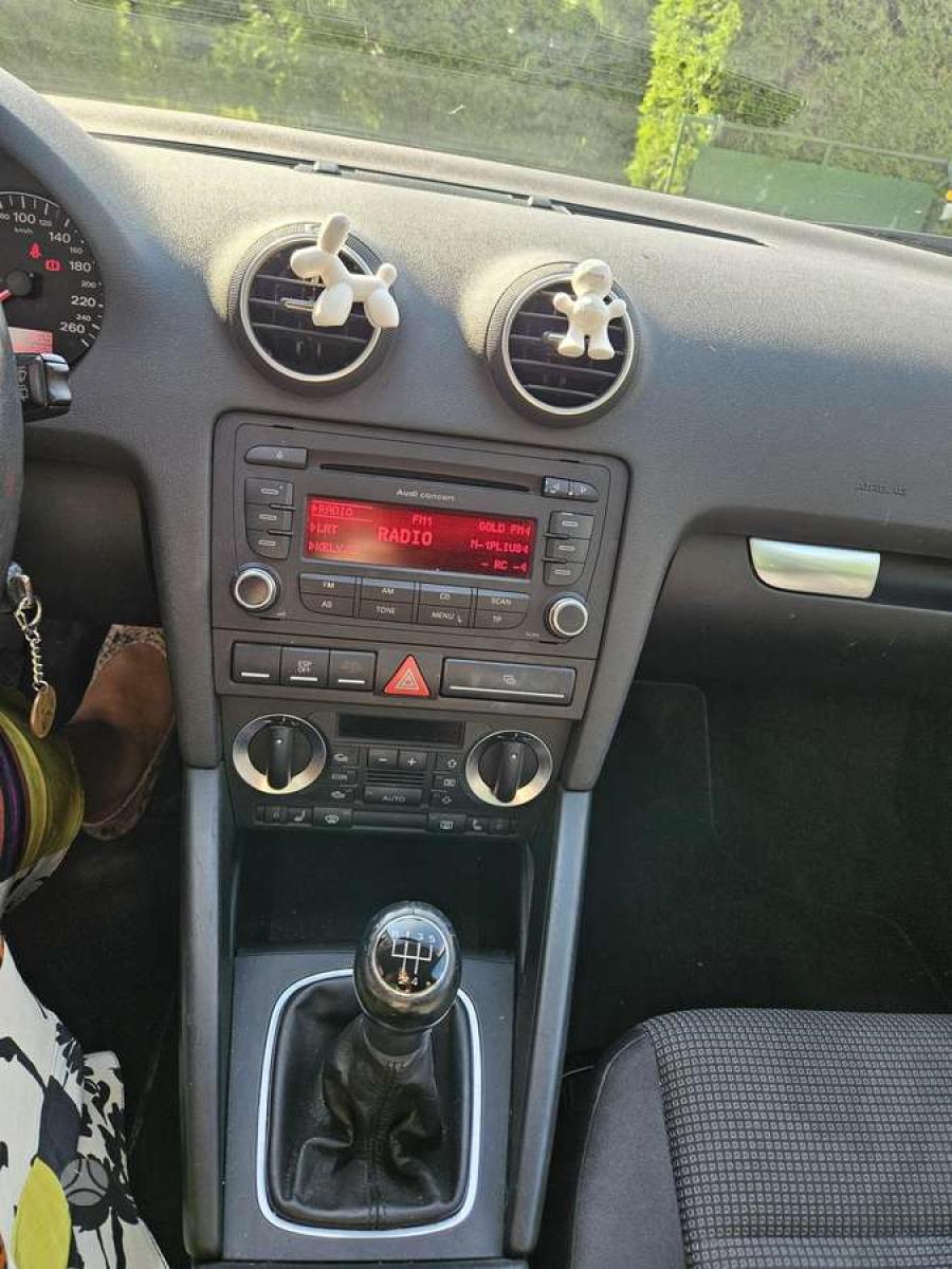 Melns Audi A3 2008 Kauņa, ar dzinēja tilpumu 1.90 L un nobraukumu 265 tūkst. km par 2500 €, foto 6 vietnē AUTOMOTO.COM.LV