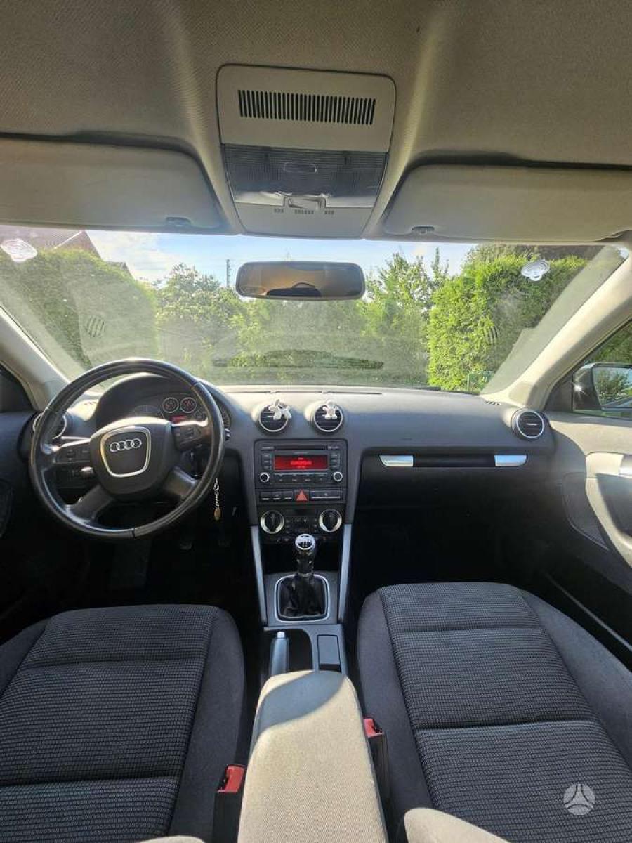 Melns Audi A3 2008 Kauņa, ar dzinēja tilpumu 1.90 L un nobraukumu 265 tūkst. km par 2500 €, foto 12 vietnē AUTOMOTO.COM.LV