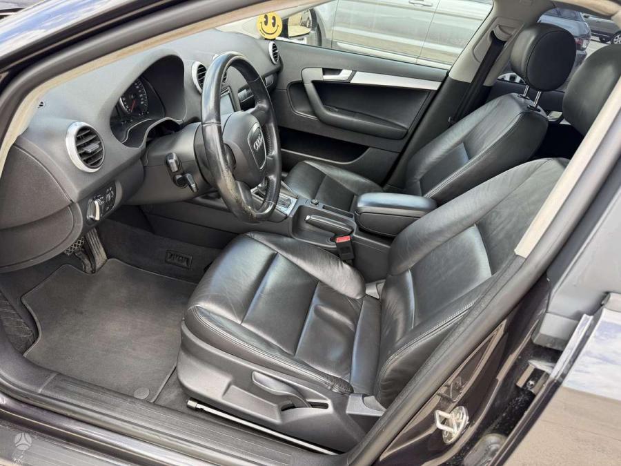 Black Audi A3 2008 in Siauliai, with an engine capacity of 1.90 L and mileage of 368 thousand km for 1950 €, photo 10 on AUTOMOTO.COM.LV