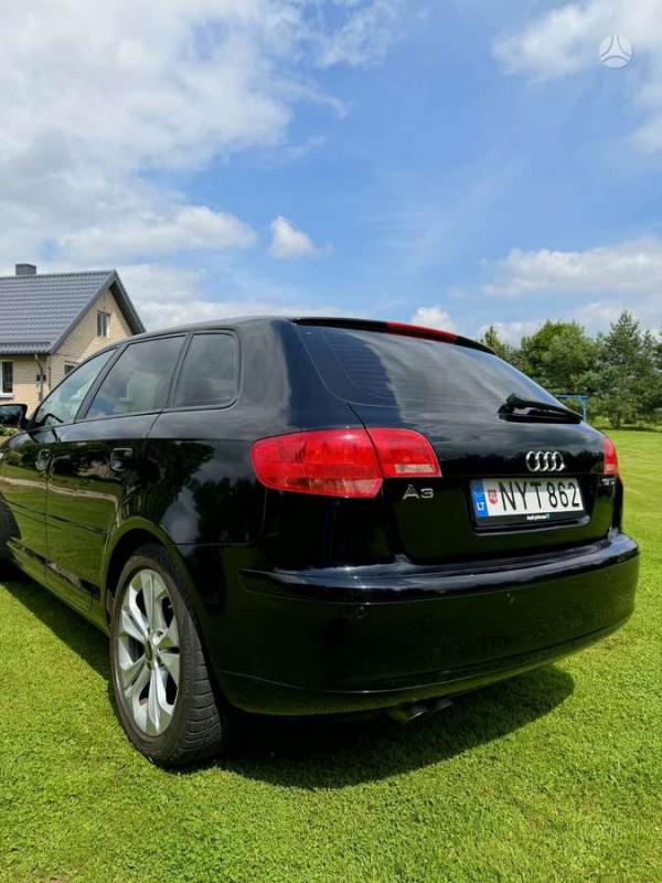 Black Audi A3 2008 in Ukmerge, with an engine capacity of 1.90 L and mileage of 276 thousand km for 4550 €, photo 4 on AUTOMOTO.COM.LV