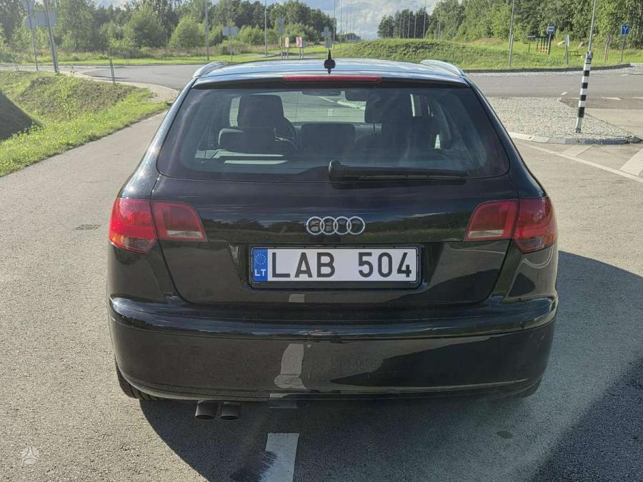 Melns Audi A3 2008 Šauļi, ar dzinēja tilpumu 1.90 L un nobraukumu 265 tūkst. km par 2700 €, foto 6 vietnē AUTOMOTO.COM.LV