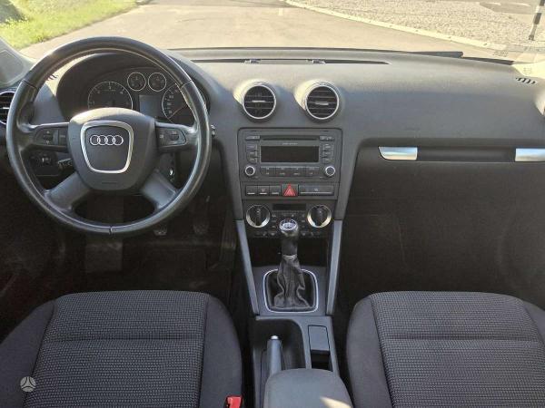 Black Audi A3 2008 in Siauliai, with an engine capacity of 1.90 L and mileage of 265 thousand km for 2700 €, photo 8 on AUTOMOTO.COM.LV