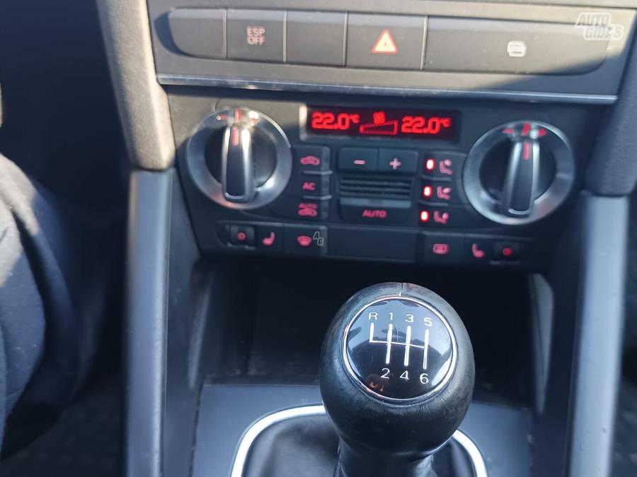 Melns Audi A3 2008 Alīta, ar dzinēja tilpumu 2.00 L un nobraukumu 390 tūkst. km par 3950 €, foto 21 vietnē AUTOMOTO.COM.LV