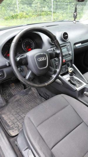 Melns Audi A3 2008 Viļņa, ar dzinēja tilpumu 1.97 L un nobraukumu 362 tūkst. km par 1100 €, foto 8 vietnē AUTOMOTO.COM.LV