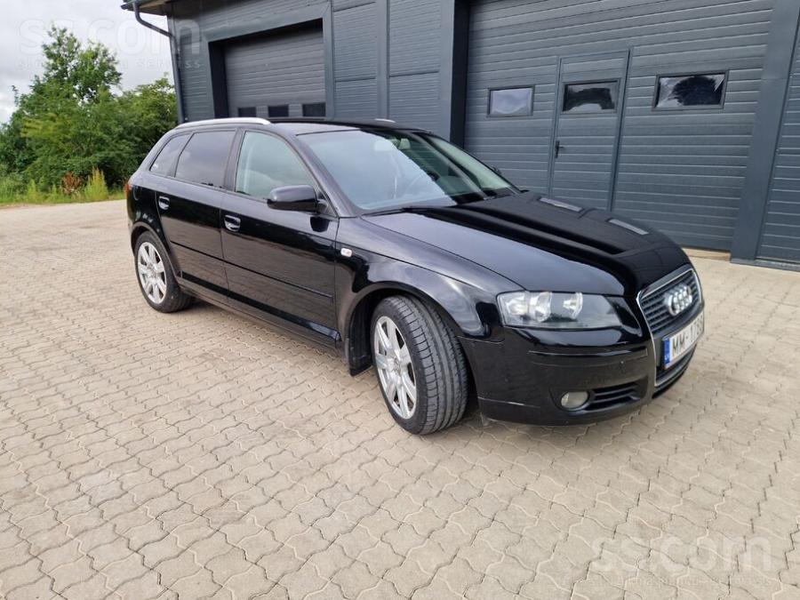Black Audi A3 2008 in Talsi, with an engine capacity of 1.90 L and mileage of 286 thousand km for 3550 €, photo 3 on AUTOMOTO.COM.LV