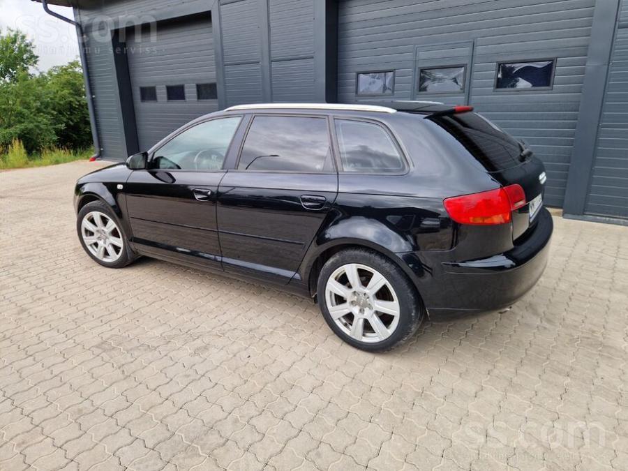 Black Audi A3 2008 in Talsi, with an engine capacity of 1.90 L and mileage of 286 thousand km for 3550 €, photo 4 on AUTOMOTO.COM.LV
