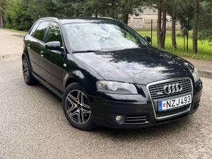 Black Audi A3 2008 in Sirvintos, with an engine capacity of 1.97 L and mileage of 353 thousand km for 3750 €, photo 3 on AUTOMOTO.COM.LV