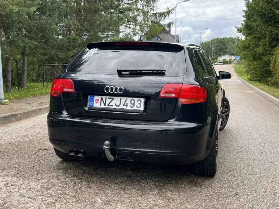 Black Audi A3 2008 in Sirvintos, with an engine capacity of 1.97 L and mileage of 353 thousand km for 3750 €, photo 4 on AUTOMOTO.COM.LV