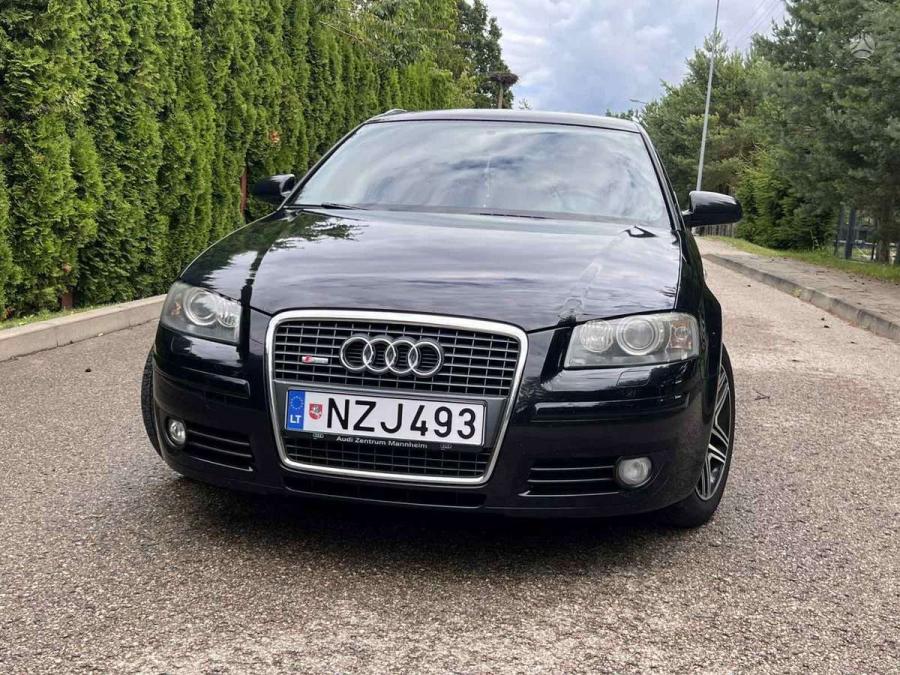 Black Audi A3 2008 in Sirvintos, with an engine capacity of 1.97 L and mileage of 353 thousand km for 3750 €, photo 5 on AUTOMOTO.COM.LV