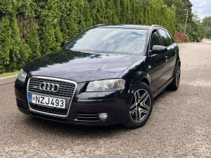 Black Audi A3 2008 in Sirvintos, with an engine capacity of 1.97 L and mileage of 353 thousand km for 3750 €, photo 7 on AUTOMOTO.COM.LV
