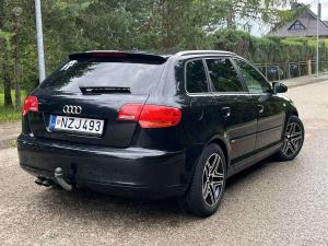 Black Audi A3 2008 in Sirvintos, with an engine capacity of 1.97 L and mileage of 353 thousand km for 3750 €, photo 8 on AUTOMOTO.COM.LV