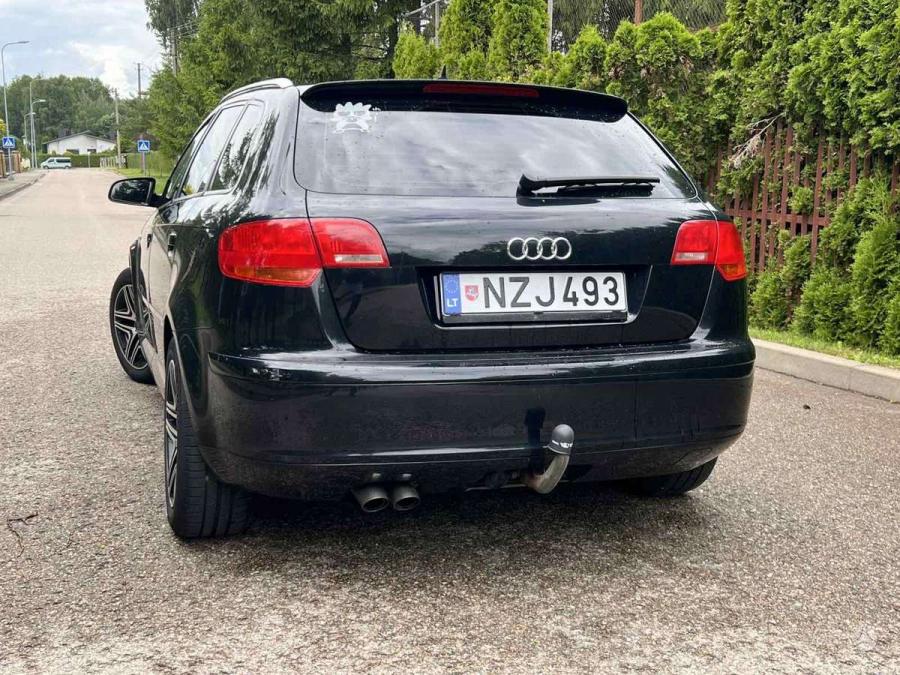 Black Audi A3 2008 in Sirvintos, with an engine capacity of 1.97 L and mileage of 353 thousand km for 3750 €, photo 10 on AUTOMOTO.COM.LV