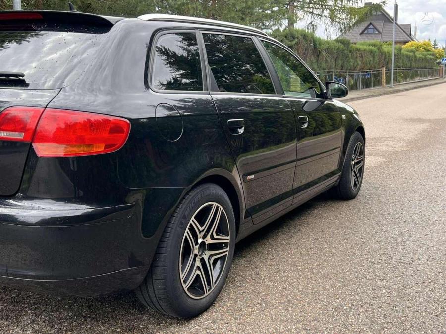 Black Audi A3 2008 in Sirvintos, with an engine capacity of 1.97 L and mileage of 353 thousand km for 3750 €, photo 16 on AUTOMOTO.COM.LV