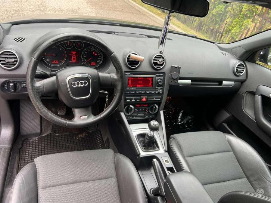 Black Audi A3 2008 in Sirvintos, with an engine capacity of 1.97 L and mileage of 353 thousand km for 3750 €, photo 19 on AUTOMOTO.COM.LV