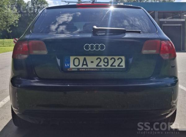 Черный Ауди А3 2008 в Бауска, объемом двигателя 2.00 л и пробегом 359 тыс. км за 2499 €, фото 4 на AUTOMOTO.COM.LV
