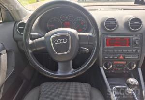 Black Audi A3 2008 in Bauska, with an engine capacity of 2.00 L and mileage of 359 thousand km for 2499 €, photo 6 on AUTOMOTO.COM.LV