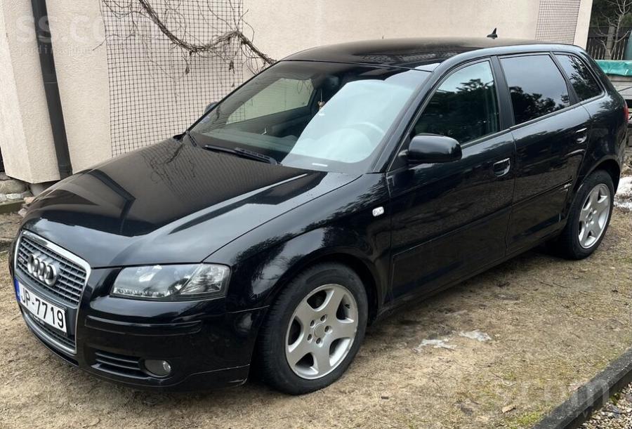Black Audi A3 2008 in Ogre, with an engine capacity of 1.90 L and mileage of 367 thousand km for 4000 €, photo 1 on AUTOMOTO.COM.LV