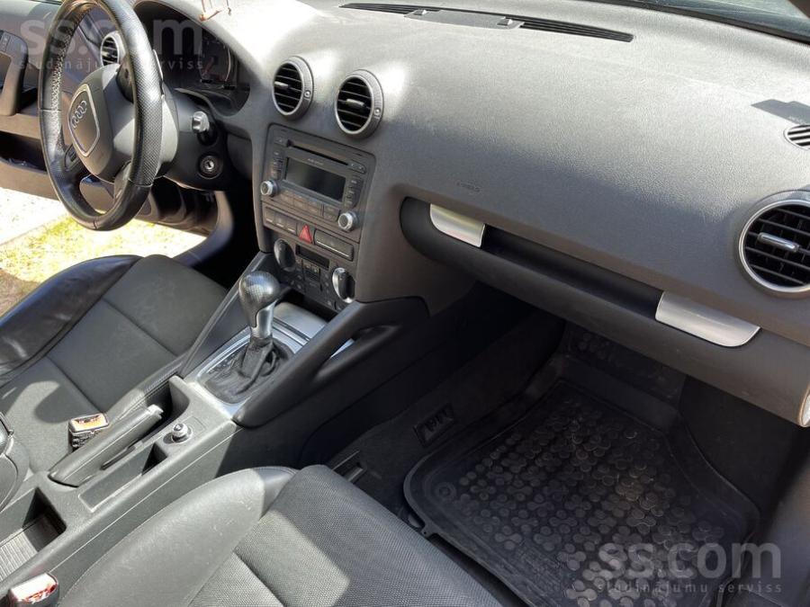Black Audi A3 2008 in Ogre, with an engine capacity of 1.90 L and mileage of 367 thousand km for 4000 €, photo 4 on AUTOMOTO.COM.LV
