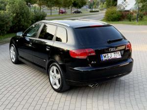 Black Audi A3 2008 in Vilnius, with an engine capacity of 2.00 L and mileage of 289 thousand km for 3450 €, photo 6 on AUTOMOTO.COM.LV