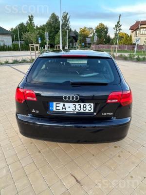 Black Audi A3 2008 in Riga, with an engine capacity of 1.90 L and mileage of 92 thousand km for 5800 €, photo 6 on AUTOMOTO.COM.LV