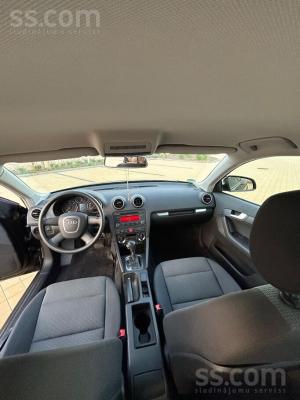Black Audi A3 2008 in Riga, with an engine capacity of 1.90 L and mileage of 92 thousand km for 5800 €, photo 7 on AUTOMOTO.COM.LV