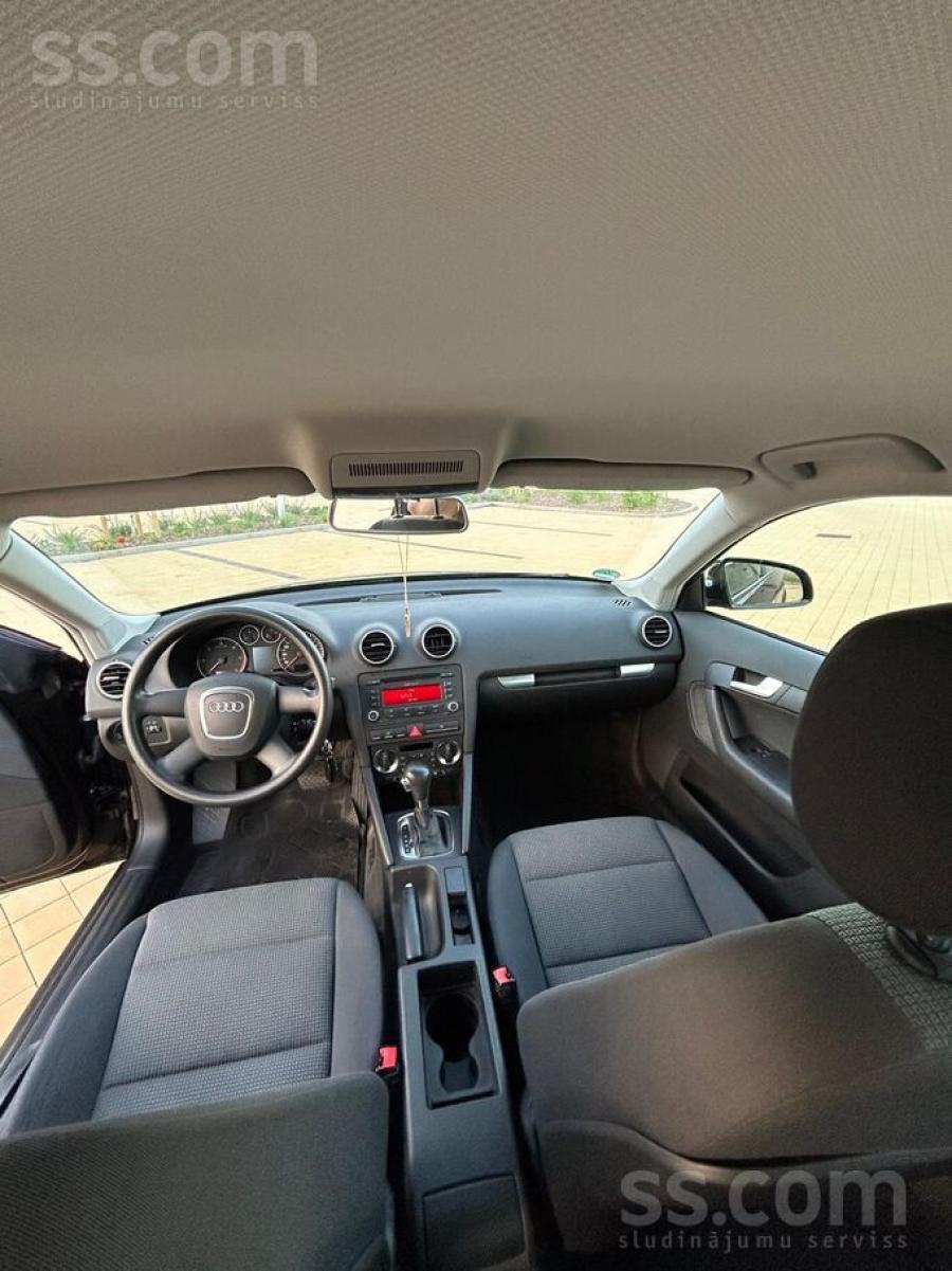 Black Audi A3 2008 in Riga, with an engine capacity of 1.90 L and mileage of 92 thousand km for 5800 €, photo 7 on AUTOMOTO.COM.LV