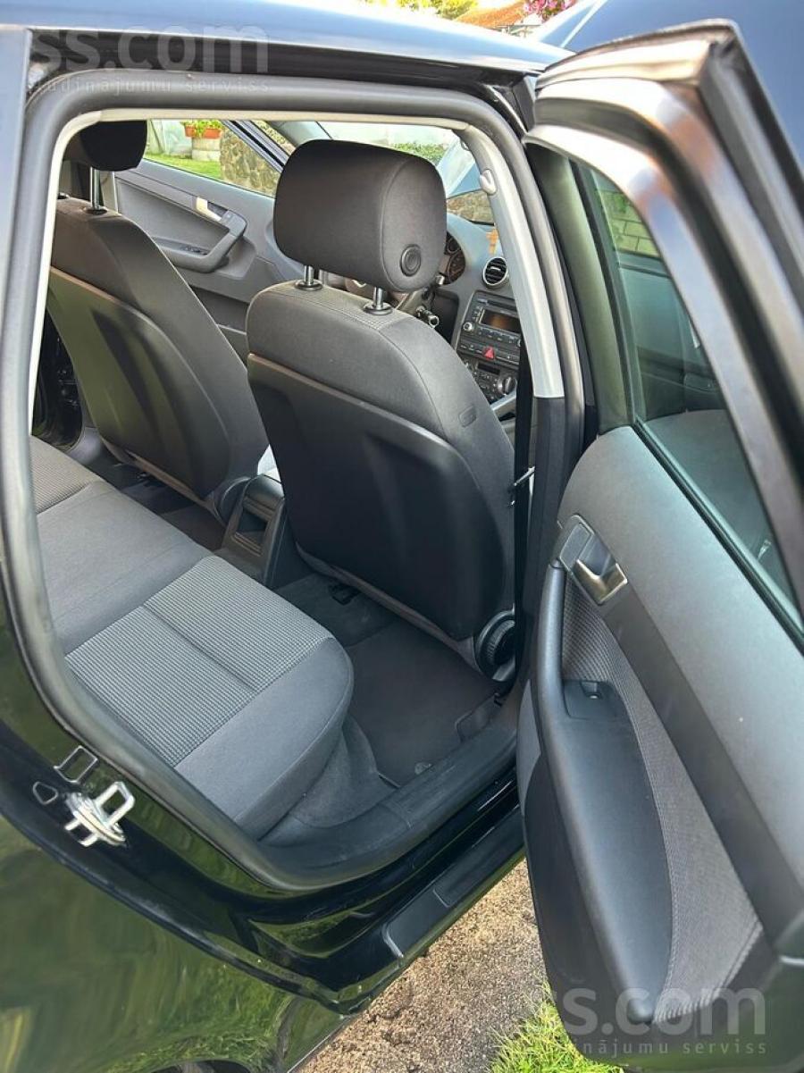 Black Audi A3 2008 in Riga, with an engine capacity of 1.90 L and mileage of 92 thousand km for 5800 €, photo 18 on AUTOMOTO.COM.LV