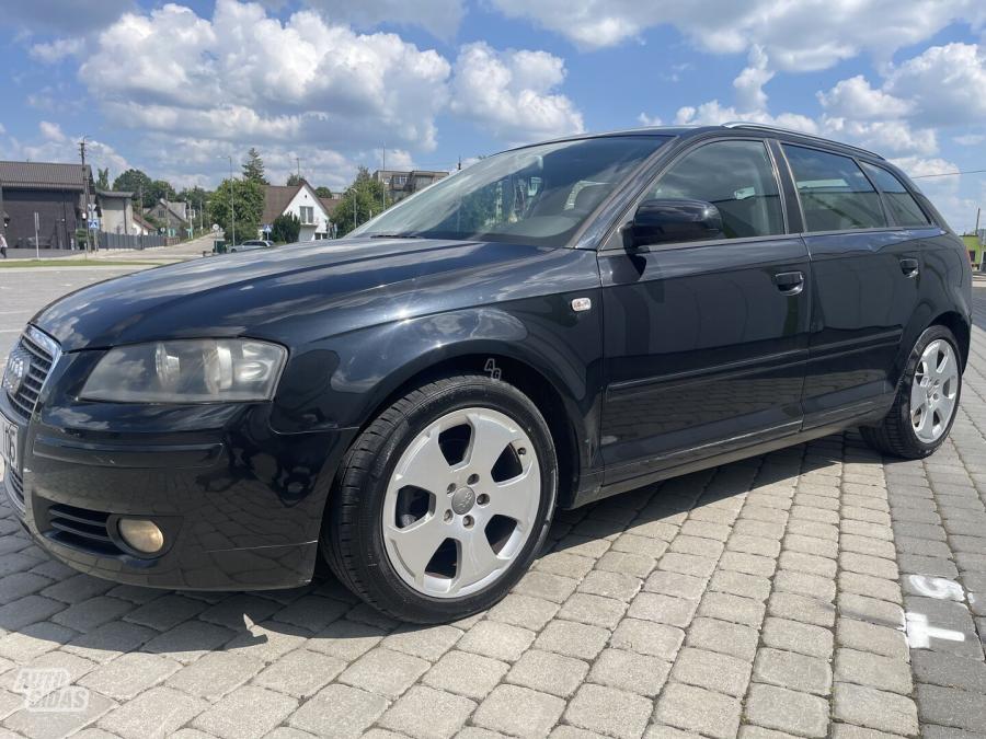 Black Audi A3 2008 in Vilnius, with an engine capacity of 2.00 L and mileage of 230 thousand km for 2999 €, photo 6 on AUTOMOTO.COM.LV