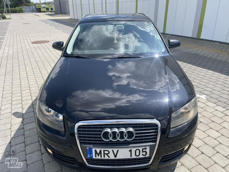 Black Audi A3 2008 in Vilnius, with an engine capacity of 2.00 L and mileage of 230 thousand km for 2999 €, photo 8 on AUTOMOTO.COM.LV