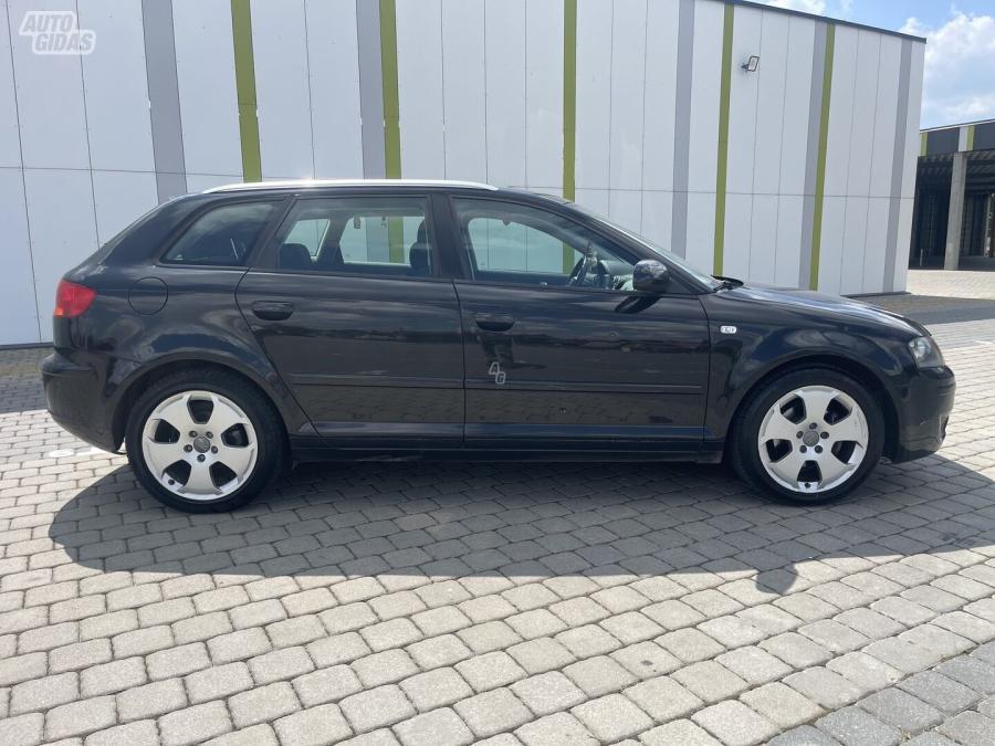 Black Audi A3 2008 in Vilnius, with an engine capacity of 2.00 L and mileage of 230 thousand km for 2999 €, photo 12 on AUTOMOTO.COM.LV