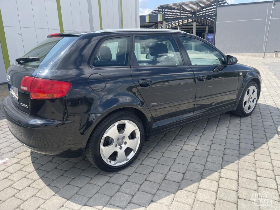 Black Audi A3 2008 in Vilnius, with an engine capacity of 2.00 L and mileage of 230 thousand km for 2999 €, photo 14 on AUTOMOTO.COM.LV