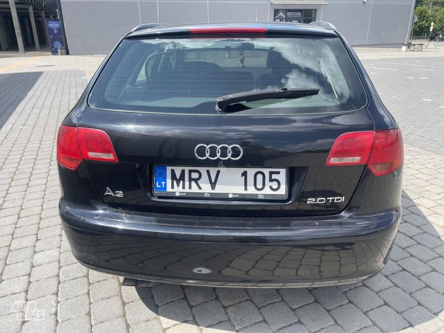 Black Audi A3 2008 in Vilnius, with an engine capacity of 2.00 L and mileage of 230 thousand km for 2999 €, photo 15 on AUTOMOTO.COM.LV