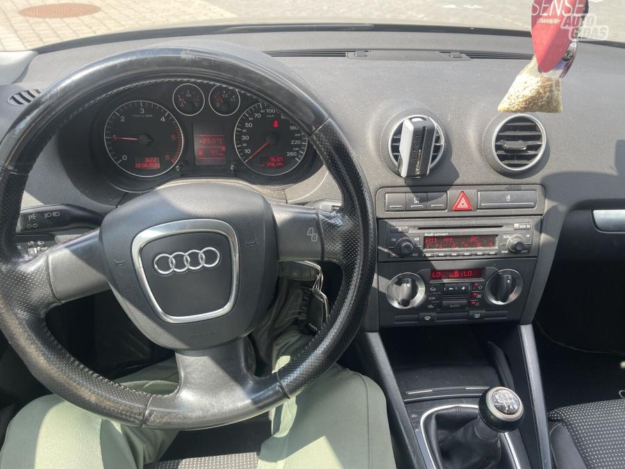 Black Audi A3 2008 in Vilnius, with an engine capacity of 2.00 L and mileage of 230 thousand km for 2999 €, photo 32 on AUTOMOTO.COM.LV