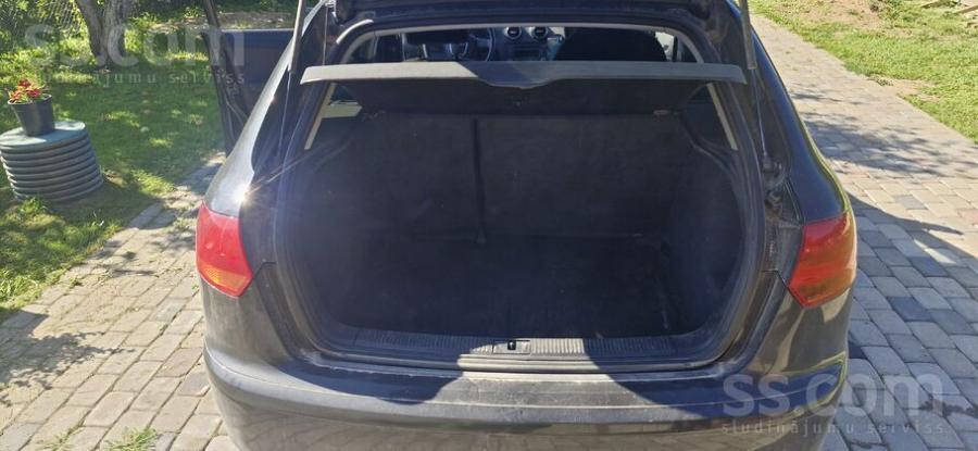 Black Audi A3 2008 in Riga, with an engine capacity of 1.90 L and mileage of 308 thousand km for 3400 €, photo 3 on AUTOMOTO.COM.LV