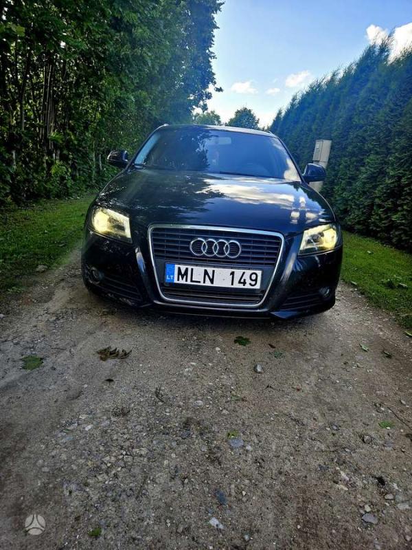 Black Audi A3 2008 in Alytus, with an engine capacity of 1.97 L and mileage of 351 thousand km for 4500 €, photo 1 on AUTOMOTO.COM.LV
